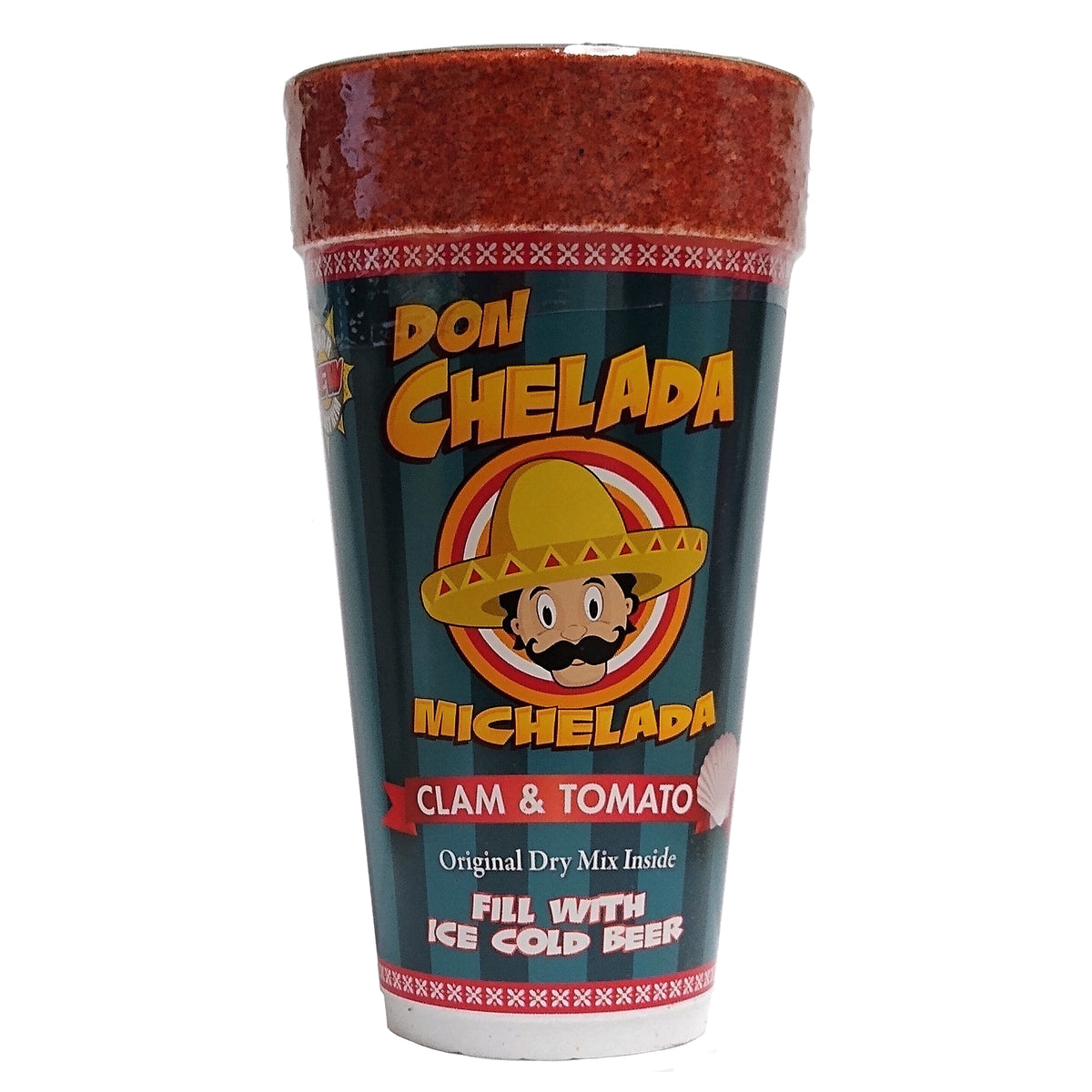 Don Chelada Michelada Clam & Tomato Cup, 1 Pack of 6 Cups, By Don Chel ...